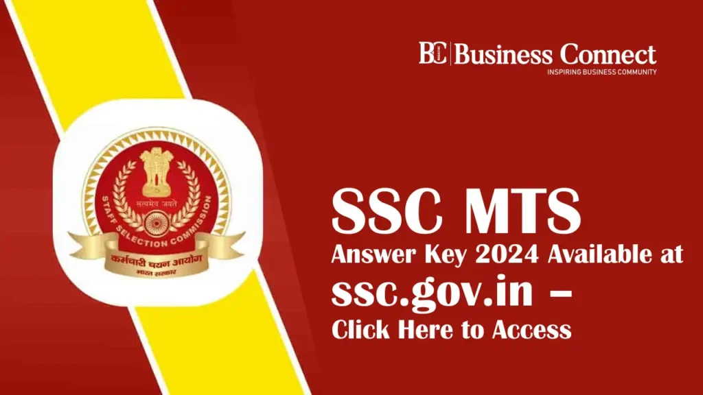 SSC MTS Answer Key 2024 Available at ssc.gov.in – Click Here to Access ...